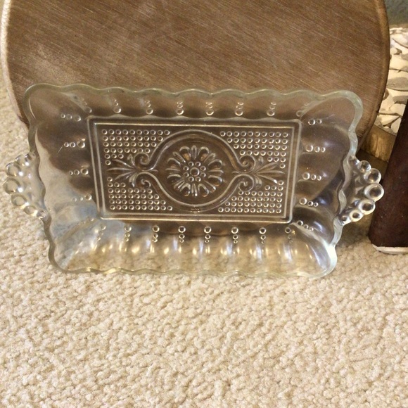 Kitchen | Vintage Glass Tray | Poshmark